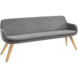 Musterring Essbank &raquo;Tavia&laquo; Stativgestell aus Eiche bianco massiv, Breite 180, 200 oder 220 cm grau 100% PES