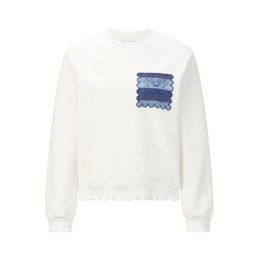 Rich & Royal Rich & Royal Sweatshirt Damen Gr&ouml;&szlig;e XS blue denim / offwhite