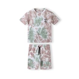 MINOTI Set Jungen Gr&ouml;&szlig;e 122/128 taupe / gr&uuml;n / wei&szlig;