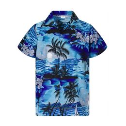 King Kameha Shirt 'Surf' male Blue size 3 XL