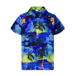 King Kameha Shirt 'Surf' male Blue size XS