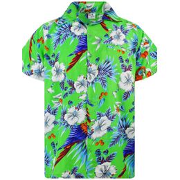 King Kameha Shirt 'Cherryparrot' male Green size M