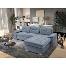 exxpo - SOFA FASHION Ecksofa »Derby Inkl. Kopfteilverstellung, wahlw. Bett & Bettkasten, L-Form« EXTRA an Komfort zum Relaxen, Entspannen und...