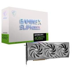 MSI Grafikkarte »RTX 4060 Ti GAMING X SLIM WHITE 16G« 16 GB GDDR6 schwarz Die Airflow Kontrolle verbessert die Luftstromdynamik durch Wave Curved 2.0