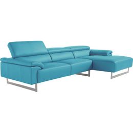 Egoitaliano Ecksofa »Malika, edel und bequem, Designsofa mit hochwertigen Bezügen, L-Form« mit Recamiere, inkl. Kopfteilverstellung und...