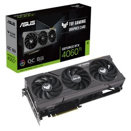 ASUS Grafikkarte »TUF-RTX4060TI-O8G-GAMING« 8 GB GDDR6 schwarz OC-Edition: Boost-Takt 2655 MHz (OC-Modus)/2625 MHz (Standardmodus)