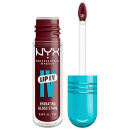 NYX Lipgloss »Professional Makeup Lip IV Gloss Serum Lipgloss« Wet-Look, spendet Feuchtigkeit, pflegt, hinterlässt Lip Stain. rot 0 Pflegender...