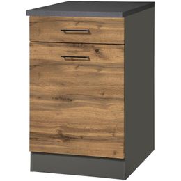 KOCHSTATION Unterschrank &raquo;KS-Trier&laquo; Breite 50 cm grau Holzwerkstoff, MDF