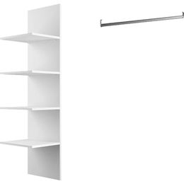 Inosign Inneneinteilung »Malmo Weiß, Zubehör Schwebetürenschrank, Breite 45 cm, Höhe 193 cm, « mit 4 Einlegeböden B=43cm u. 1 Kleiderstange B=90cm...