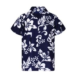 King Kameha Shirt 'Hibiscus' male Blue size S