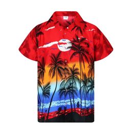 King Kameha Shirt 'Beach' male Red size 8XL