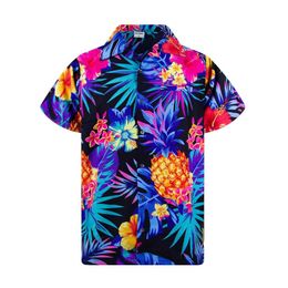 King Kameha Shirt 'Pineapple' male Blue size XL