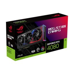 ASUS Grafikkarte &raquo;ROG-STRIX-RTX4080-16G-GAMING&laquo; 16 GB GDDR6X RGB 3,5-Slot-Design: Massive Lamellenanordnung, optimiert f&uuml;r den Luftstrom der drei...