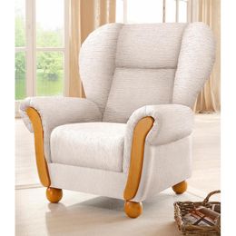 Home Affaire Sessel &raquo;Milano, bequemer Ohrensessel im Landhaus-Stil&laquo; Hochlehnsessel beige Chenille (70% Polyacryl, 30% Polyester);Chenille (70% 
