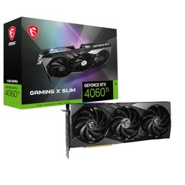MSI Grafikkarte »RTX 4060 Ti GAMING X SLIM 16G« 16 GB GDDR6 schwarz Die clever durchdachten Kühllösungen sorgen für niedrige Betriebstemperaturen...