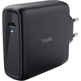 Trust USB-Ladeger&auml;t &raquo;Maxo USB-C 100W&laquo; schwarz Ideales Reise-Ladeger&auml;t: funktioniert mit allen Netzspannungen weltweit