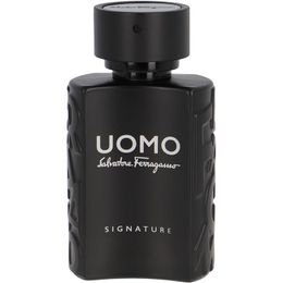 Salvatore Ferragamo Eau de Parfum »UOMO Signature« Würzig-süßer Duft mit Mandarine, Kardamom, Zimt und Tonkabohne. schwarz Herrenduft