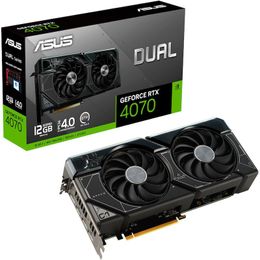 ASUS Grafikkarte »GeForce RTX 4070 DUAL« 12 GB GDDR6X schwarz Externe Stromversorgung: 1x 8-pin
