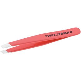 Tweezerman Pinzette Präzise, handgeschliffen, aus rostfreiem Edelstahl. Geranium Wow-Brows easy going: Der Mini Slant Tweezer entfernt...