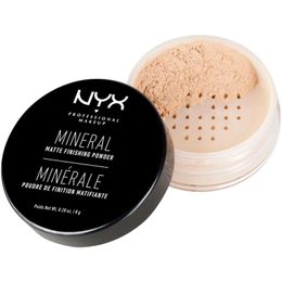 NYX Puder »Professional Makeup Mineral Finishing Powder« Loses Fixierpuder, ölabsondierende Wirkung, langanhaltend. MFP01 Light/Medium Puder von NYX
