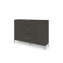 Highboard Frome schwarz Maße (cm): B: 160 H: 111 Möbel > Kommoden » DeinBett