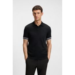 BOSS Green Poloshirt »Polo Zone« mit Piqué-Streifen und einem Logo am Ärmel Black001 XL XL Poloshirt von BOSS Green Menswear