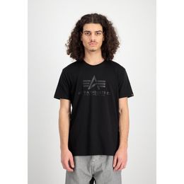Alpha Industries Rundhalsshirt »Basic T Carbon« black/black M M Modisches Shirt von Alpha