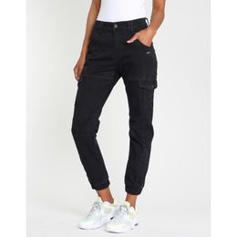 Gang Slim-fit-Jeans »Jeans Relaxed Fit 94GISELLE CARGO« denim blau 28 - Normalgrößen Normalgrößen 28 Relaxed Fit mit mittlerer Leibhöhe und...
