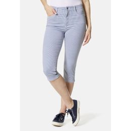 STOOKER WOMEN 7/8-Jeans »Stripe Capri Skinny Fit« Skinny Fit Casual Clean Wash Denim Jeans Magic Shape Effekt für Damen blue stripe 48 - Länge 19...