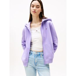 Tommy Jeans Sweatjacke »TJW REG S FLAG ZIP THRU« mit Logostickerei Ophelia Purple XL (42) XL (42) Damenjacke von Tommy Jeans