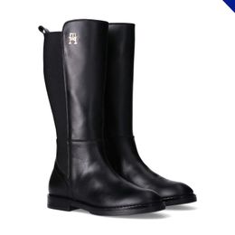 Tommy Hilfiger Stiefel Langschaftstiefel, Festtagsschuh mit Reißverschluss schwarz 36 36 Eleganter Stiefel von Tommy Hilfiger im Reiterlook