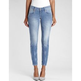 Gang Skinny-fit-Jeans &raquo;Jeans Skinny fit 94NENA CROPPED&laquo; denim hellblau 32 - Normalgr&ouml;&szlig;en Normalgr&ouml;&szlig;en 32 Skinny Fit Jeans mit mittlerer Leibh&ouml;he...