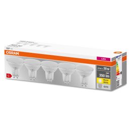 LEDVANCE OSRAM 5er Set LED GU10 4,3 Watt 2700 Kelvin 350 Lumen