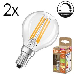 Osram LED E14 2er Set 2,9 Watt 2700 Kelvin 470 Lumen