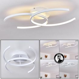 hofstein Guinea Deckenleuchte LED Wei&szlig;, 2-flammig