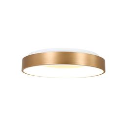 Steinhauer Ringlede Deckenleuchte Gold, Wei&szlig;, 1-flammig