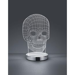 REALITY SKULL Tischleuchte LED Chrom, 1-flammig