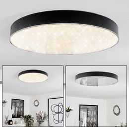 hofstein Mentque Deckenleuchte LED Schwarz, 1-flammig