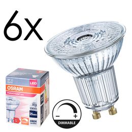 Osram LED GU10 6er Set 3,4 Watt 4000 Kelvin 230 Lumen