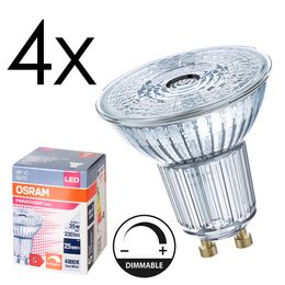 Osram LED GU10 4er Set 3,4 Watt 4000 Kelvin 230 Lumen