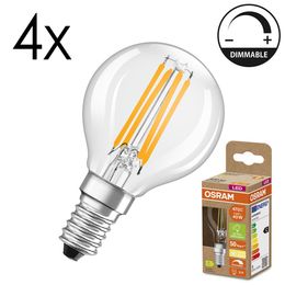 Osram LED E14 4er Set 2,9 Watt 2700 Kelvin 470 Lumen