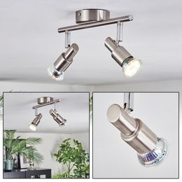 hofstein Firan Deckenleuchte LED Nickel-Matt, 2-flammig