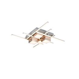Trio Roger Deckenleuchte LED Nickel-Matt, 1-flammig, Fernbedienung