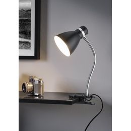 REALITY HARVEY Klemmleuchte Chrom, Schwarz, 1-flammig