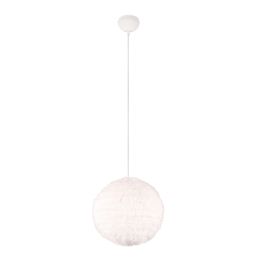 REALITY FURRY Pendelleuchte Beige, 1-flammig