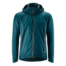 Gonso Fahrradjacke »Save Jacket Therm M« Herren Regenjacke wind- und wasserdicht, Radjacke mit Kapuze fossil blue XXL XXL Weite Passform