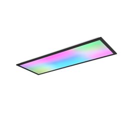 REALITY BETA Deckenpanel LED Schwarz, 1-flammig, Fernbedienung, Farbwechsler