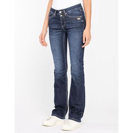 Gang Bootcut-Jeans &raquo;Jeans Bootcut 94ELISA BOOTCUT&laquo; denim dunkelblau 24 - Normalgr&ouml;&szlig;en Normalgr&ouml;&szlig;en 24 Gem&auml;&szlig;igte hohe Leibh&ouml;he