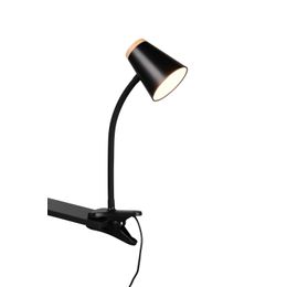 REALITY Pongo Klemmleuchte LED Schwarz, 1-flammig