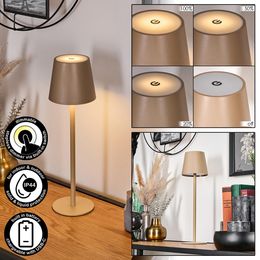 hofstein Salgadinho Tischleuchte LED Beige, 1-flammig
